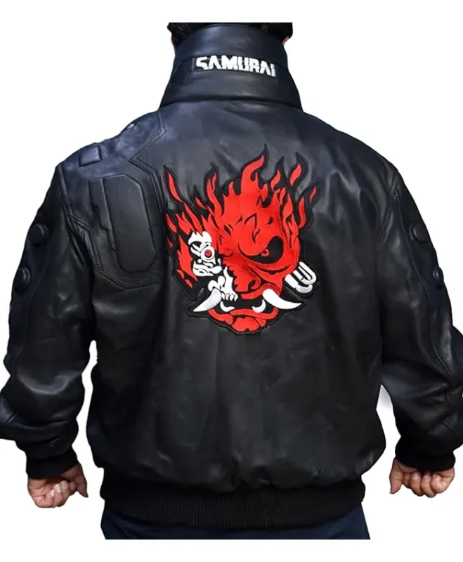 Cyberpunk 2077 Red and Black Bomber Jacket | Oskar Jacket