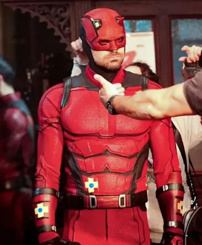 Daredevil Red Leather Jacket Daredevil Born Again 2024