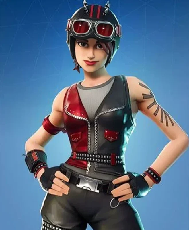 Chopper Skin Fortnite Red and Black Vest - Oskar Jacket
