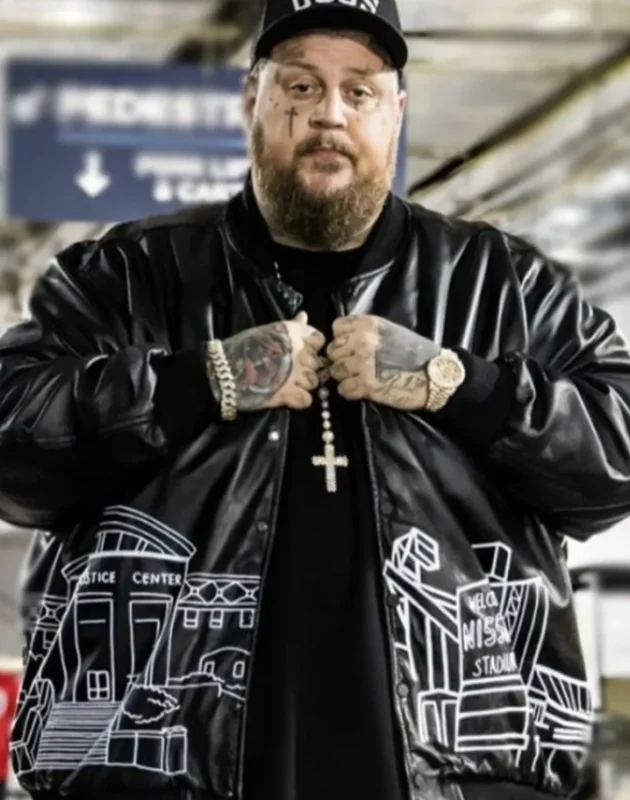 Jelly Roll CMA Fest 2024 Black Varsity Jacket - Oskar Jacket