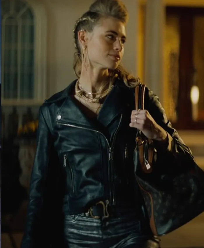 Night Teeth Lucy Fry Biker Leather Jacket - Oskar Jacket