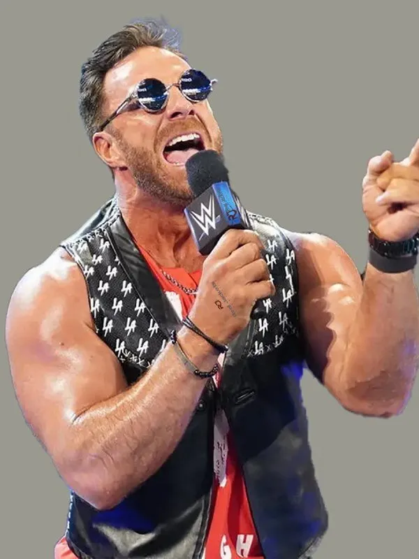 WWE LA Knight Leather Vest - Oskar Jacket