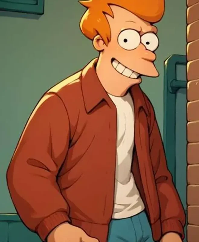 Philip J. Fry Red Jacket - Futurama Anime Series Outfit