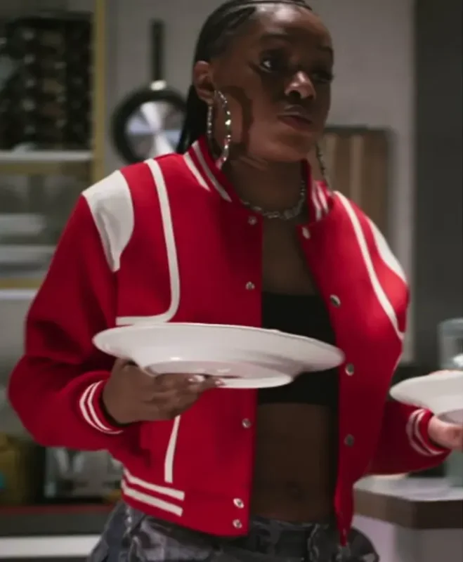 Kold X Windy Johnson Red Varsity Jacket - Oskar Jacket