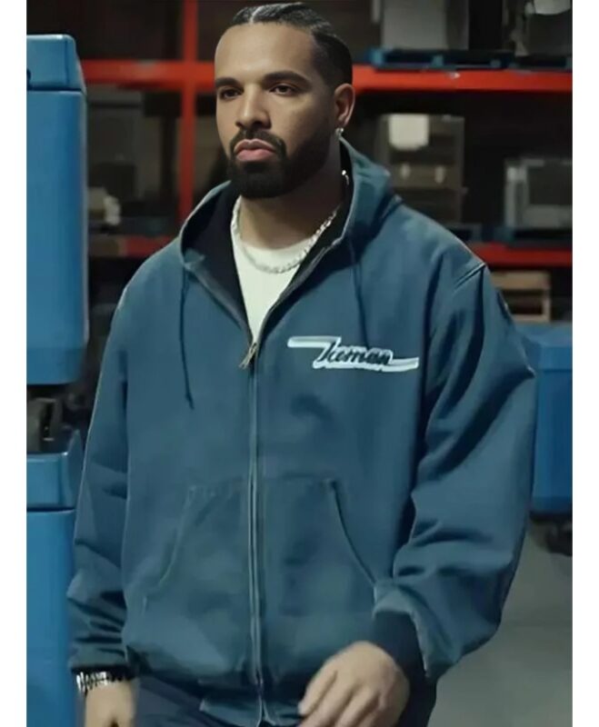 Drake Iceman Zip Up Hooded Jacket
