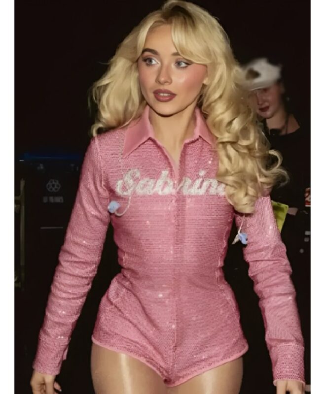Sabrina Carpenter Lollapalooza Chicago Pink Bodysuit