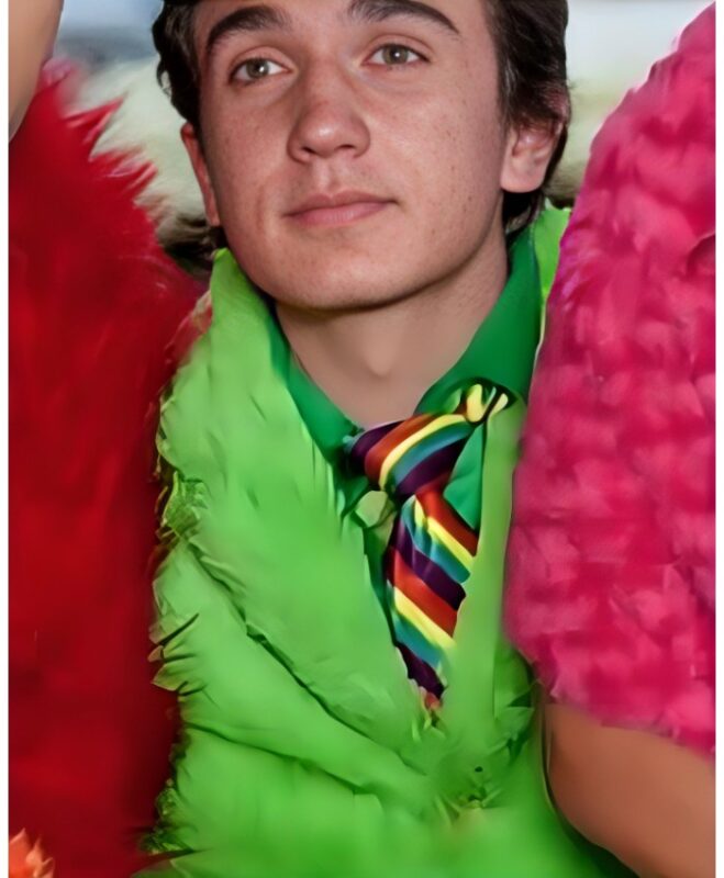 La familia P. Luche Ludoviquito P. Luche Green Fur Coat