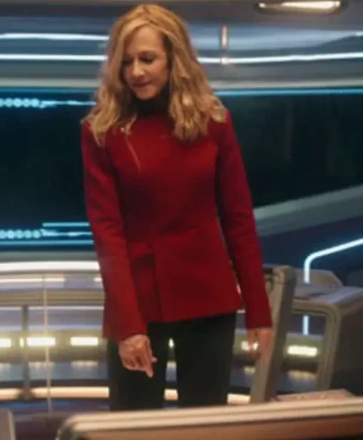 Captain Nahla Ake Star Trek Starfleet Academy S01 Red Jacket - Oskar Jacket