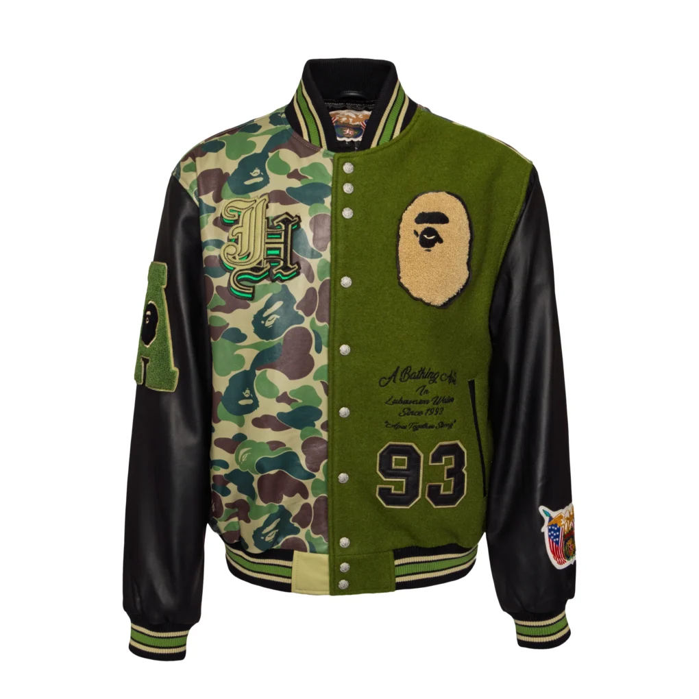 Jeff Hamilton x BAPE Wool Varsity Jacket - Oskar Jacket